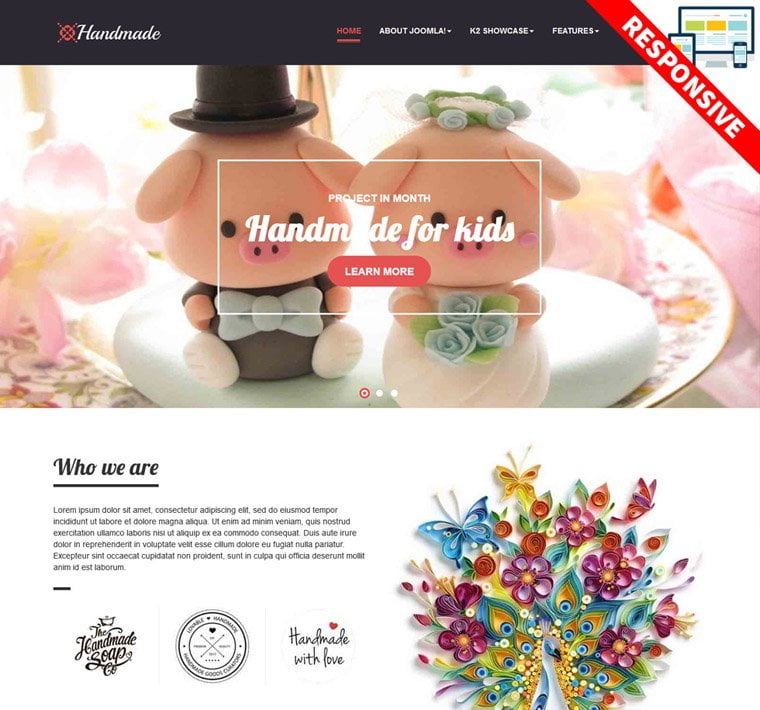 HandMade Joomla Template - Joomla Templates and Extensions Provider