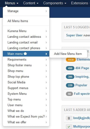 Joomla Menus - BestAddon Site