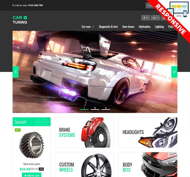 Cartuning Theme - Prestashop Themes and Modules Provider