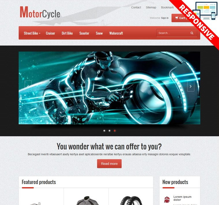MotorCycle Theme - Prestashop Themes and Modules Provider