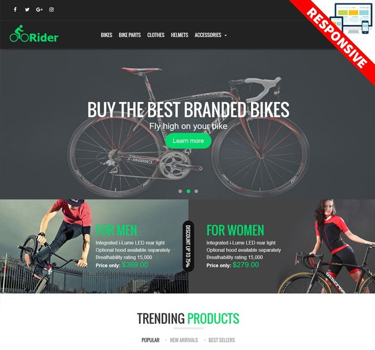 Rider Theme - Prestashop Themes and Modules Provider