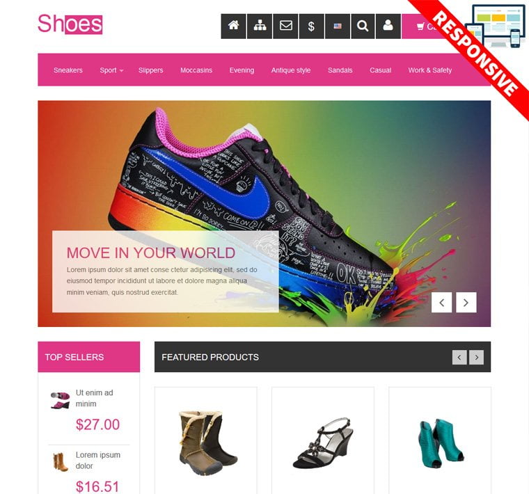Shoes Theme - Prestashop Themes and Modules Provider