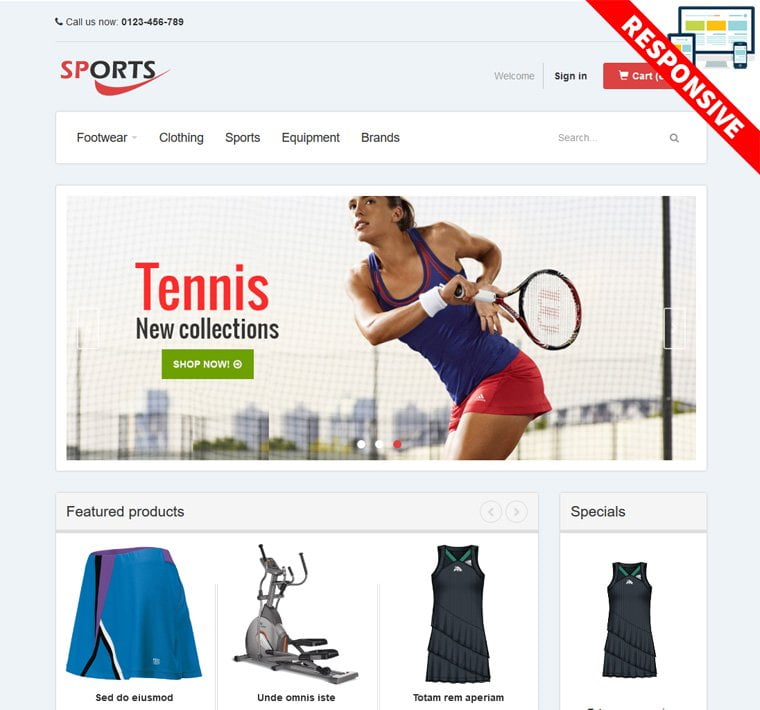 Sports Theme - Prestashop Themes and Modules Provider