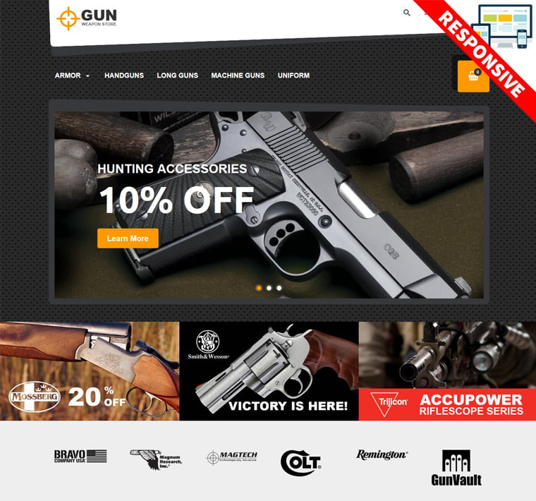 Gun Theme - Prestashop Themes and Modules Provider
