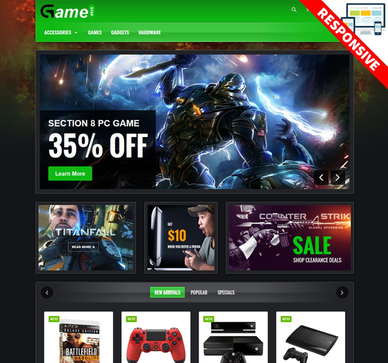 Game Theme - Prestashop Themes and Modules Provider