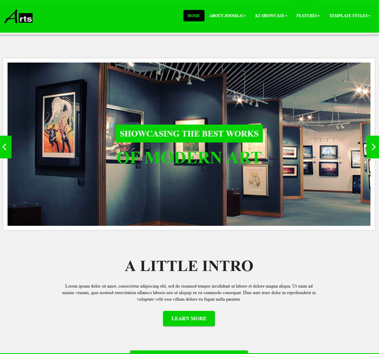 Arts Joomla Template - Joomla Templates and Extensions Provider