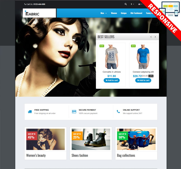 Fabric Theme - Prestashop Themes and Modules Provider