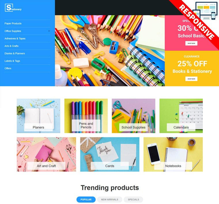 Stationery Theme - Prestashop Themes and Modules Provider