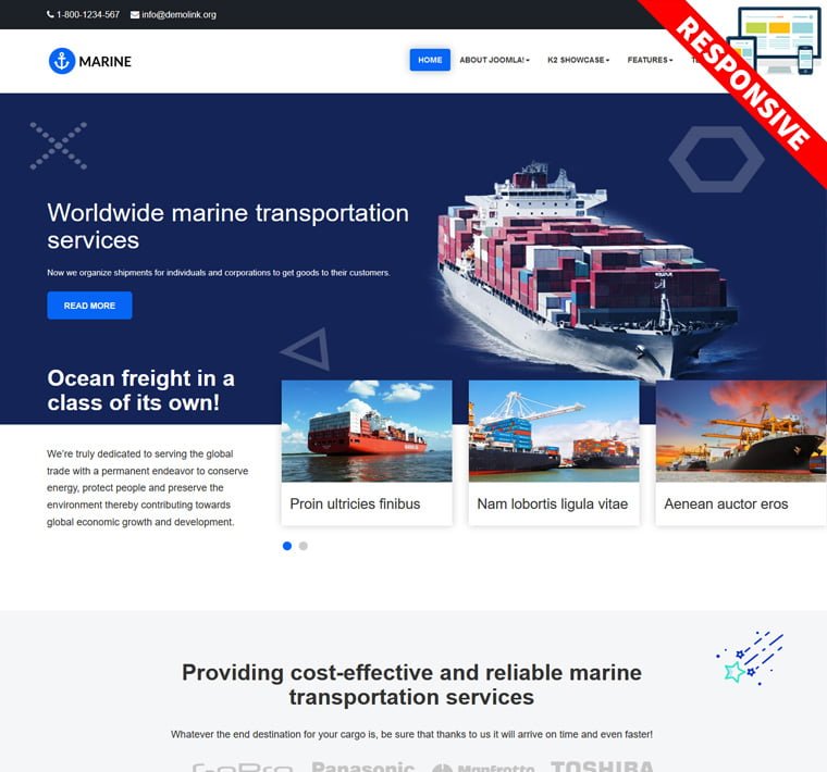 Marine Template - Joomla Templates and Extensions Provider