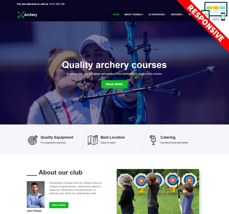 Archery Template - Joomla Templates and Extensions Provider