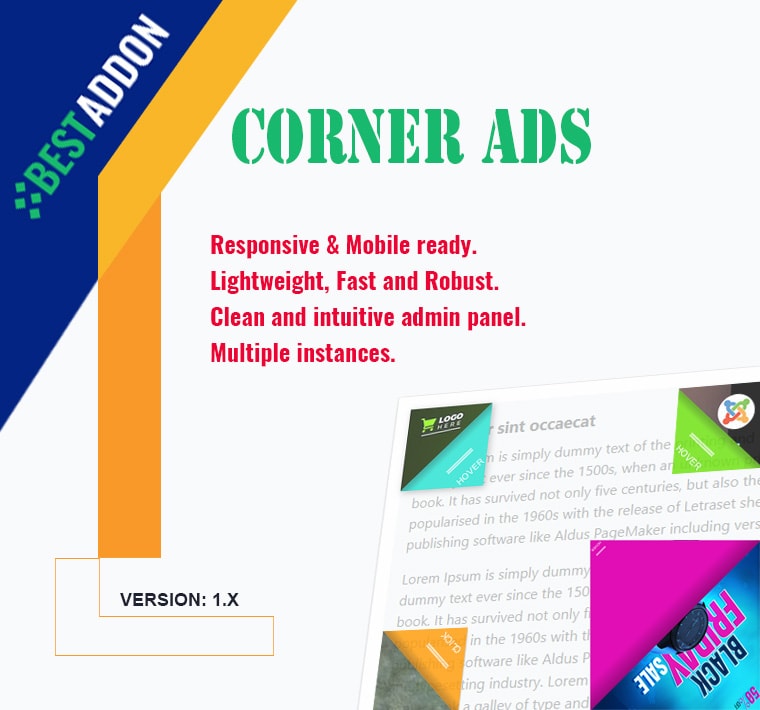 Corner Ads - BestAddon.com